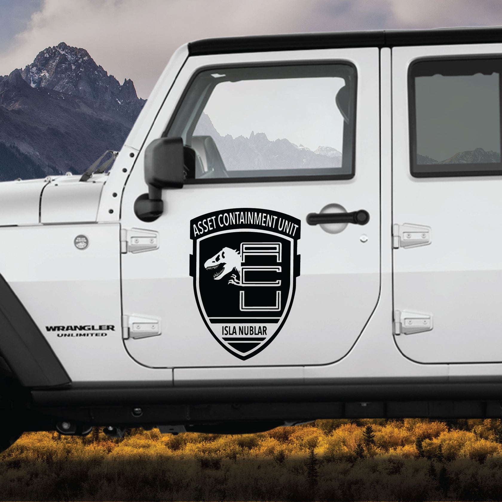 Summit Graphix | Jurassic Park Asset Containment Unit Car Sticker
