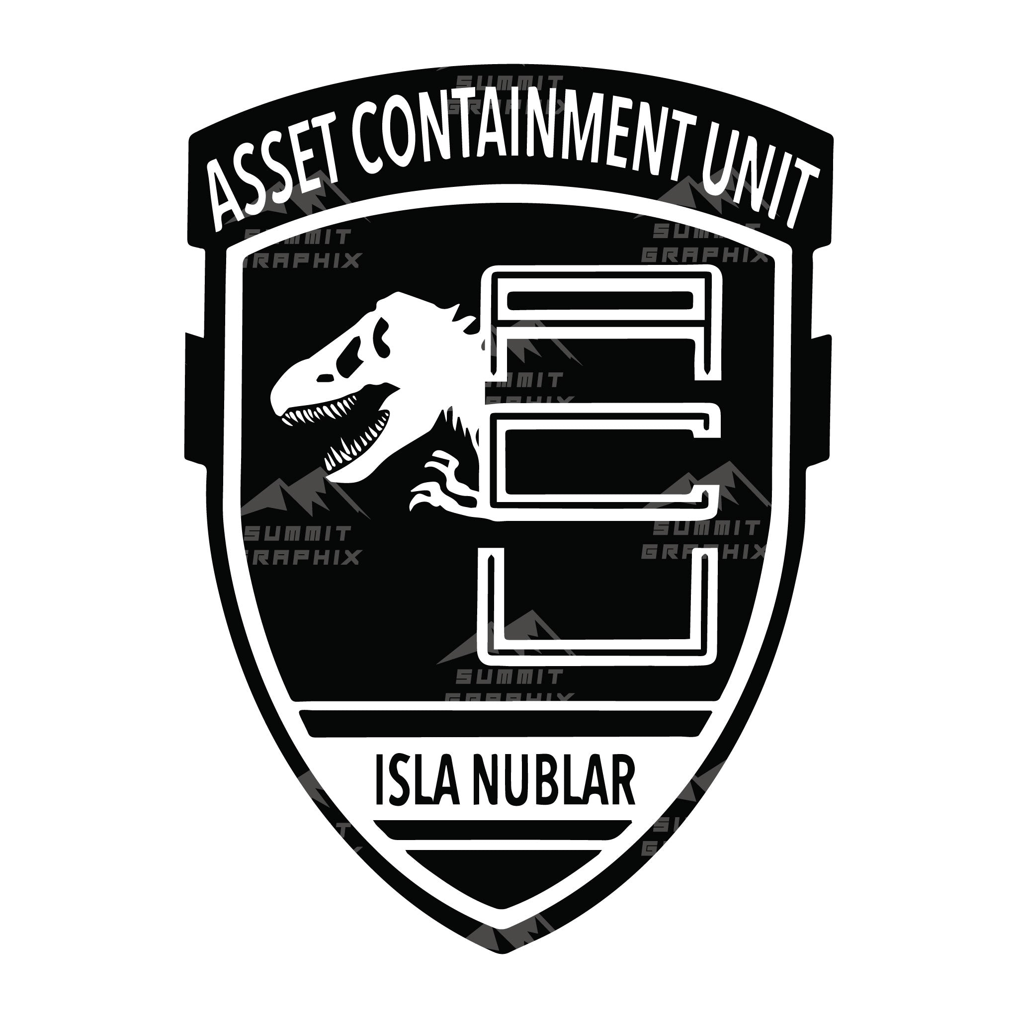 Summit Graphix | Jurassic Park Asset Containment Unit Car Sticker