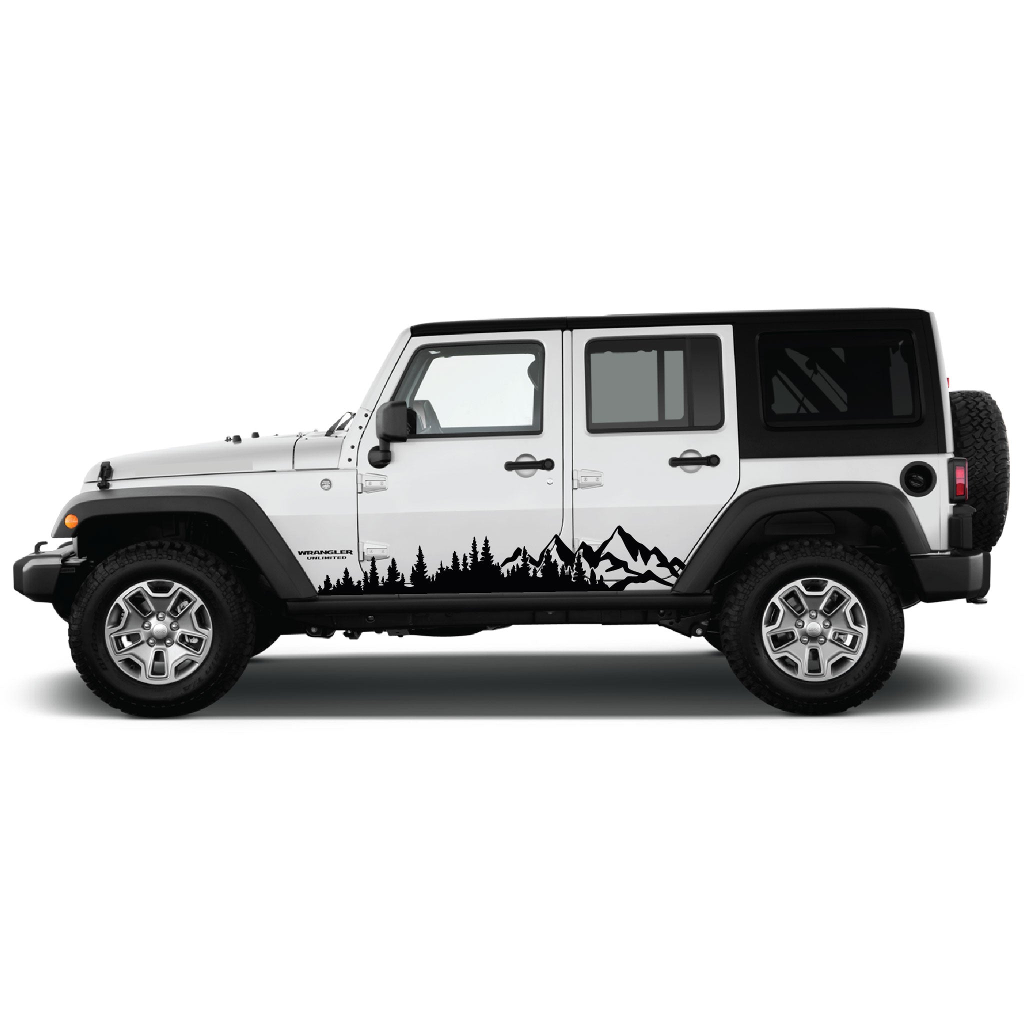 Summit Graphix | Forest Mountain Landscape Vehicle Decal Set